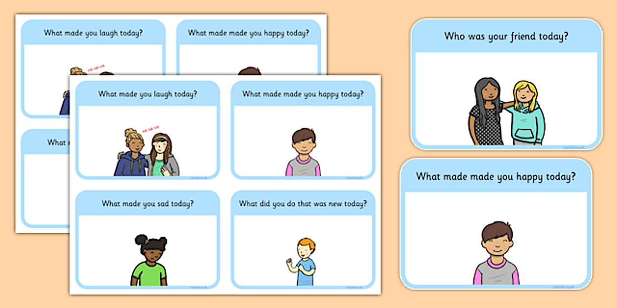 Cursive Questions to Ask Your Child About Their Day Flash Cards