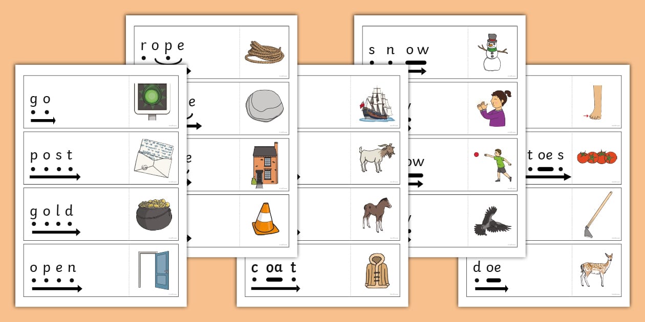 Long 'o' Sound Read and Reveal Pack (professor feito)