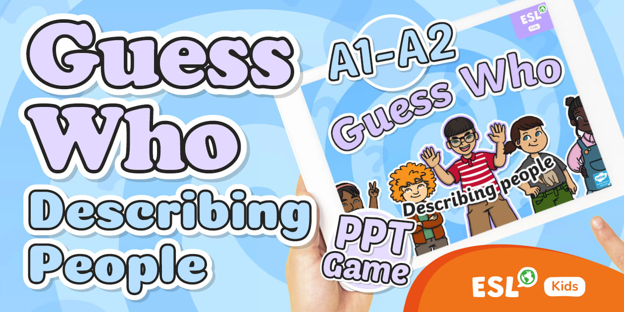 ESL Guess Who Game for Kids