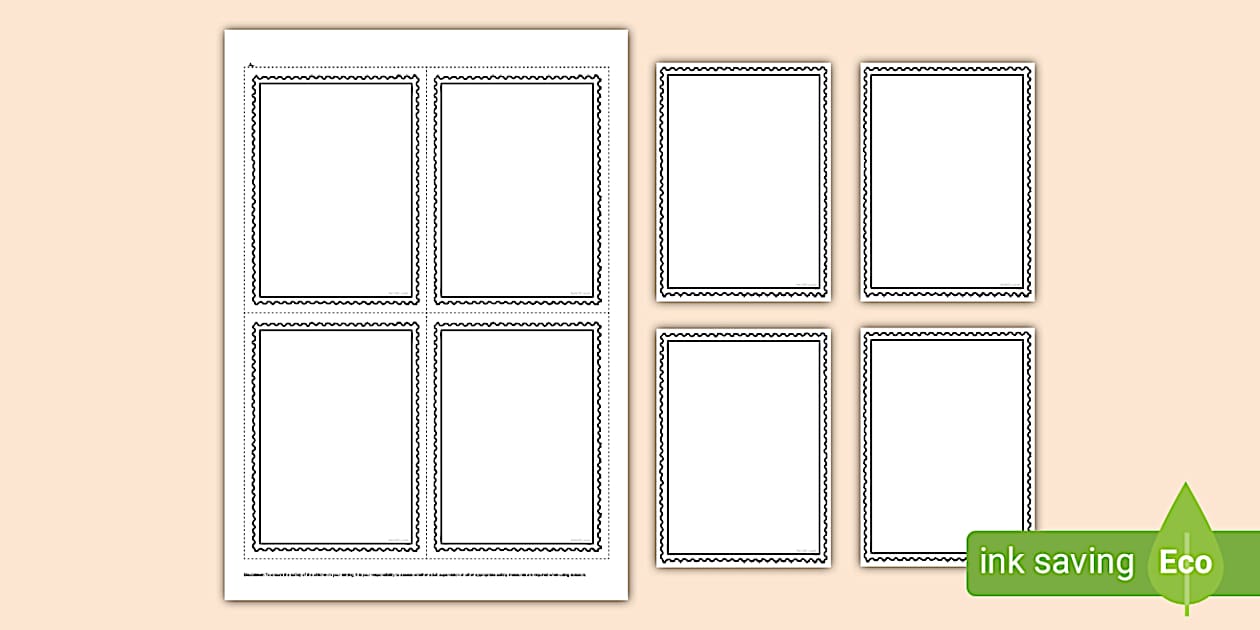 Blank Stamp Display Cut-Outs (teacher made) - Twinkl