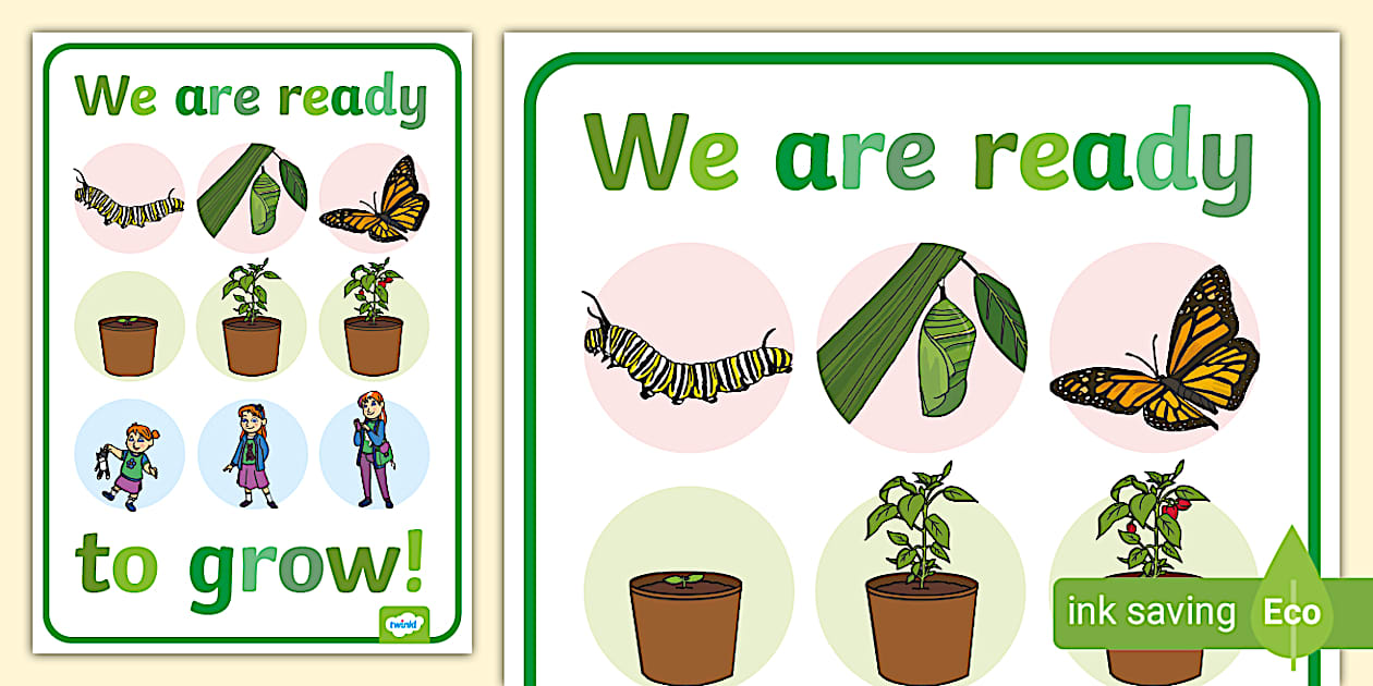We Are Ready to Grow Display Poster, Ready to Grow - Twinkl