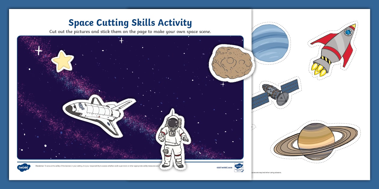 Space Cutting Skills Activity | Twinkl (Lehrer gemacht)