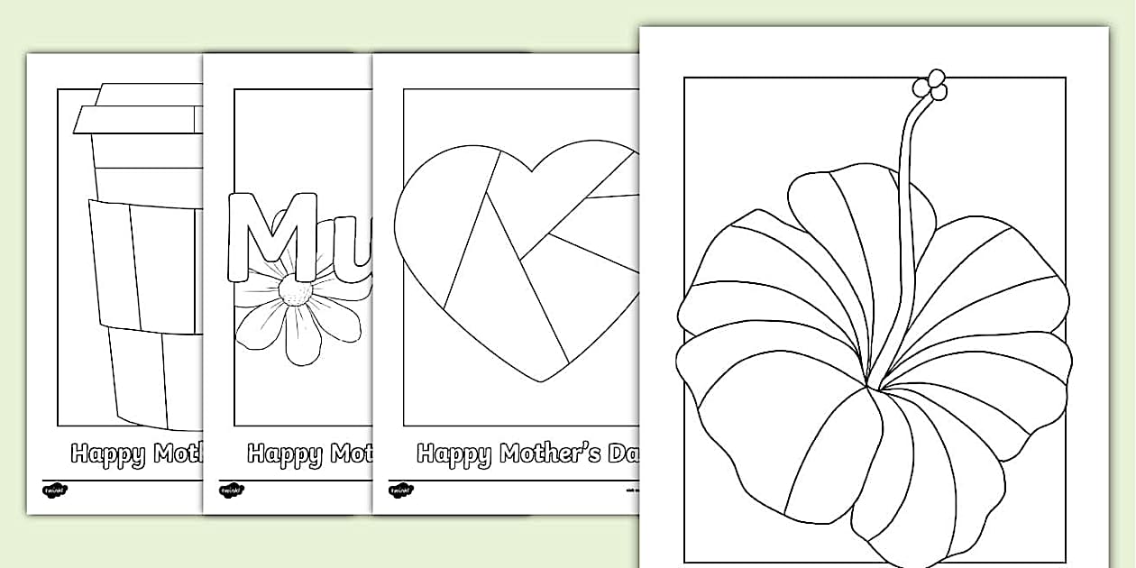Mother's Day Mindfulness Pattern Pictures (teacher made)