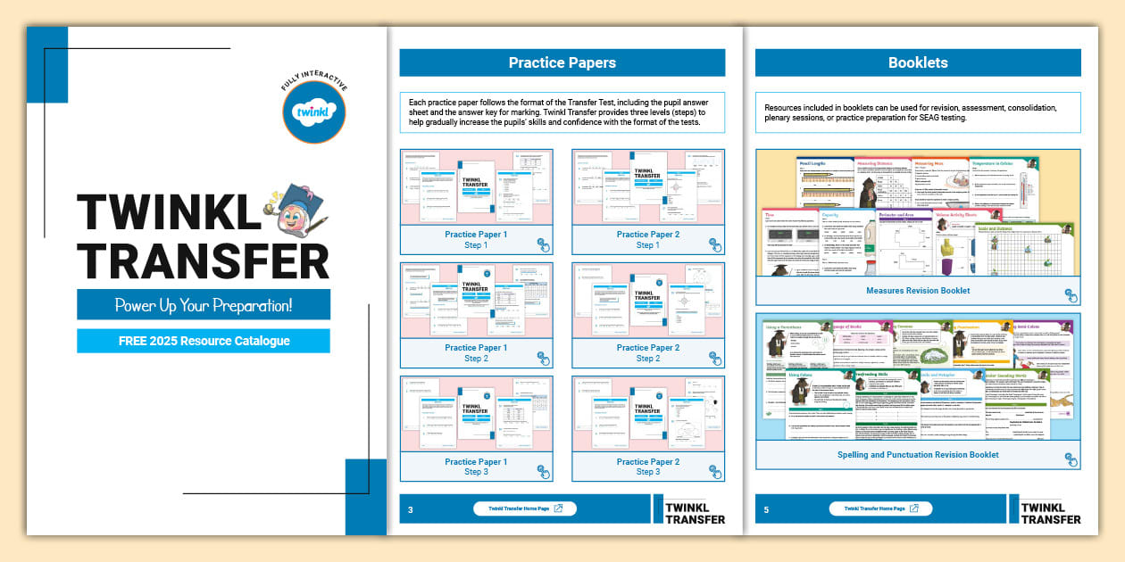 Twinkl Transfer Resource Catalogue (teacher made) - Twinkl
