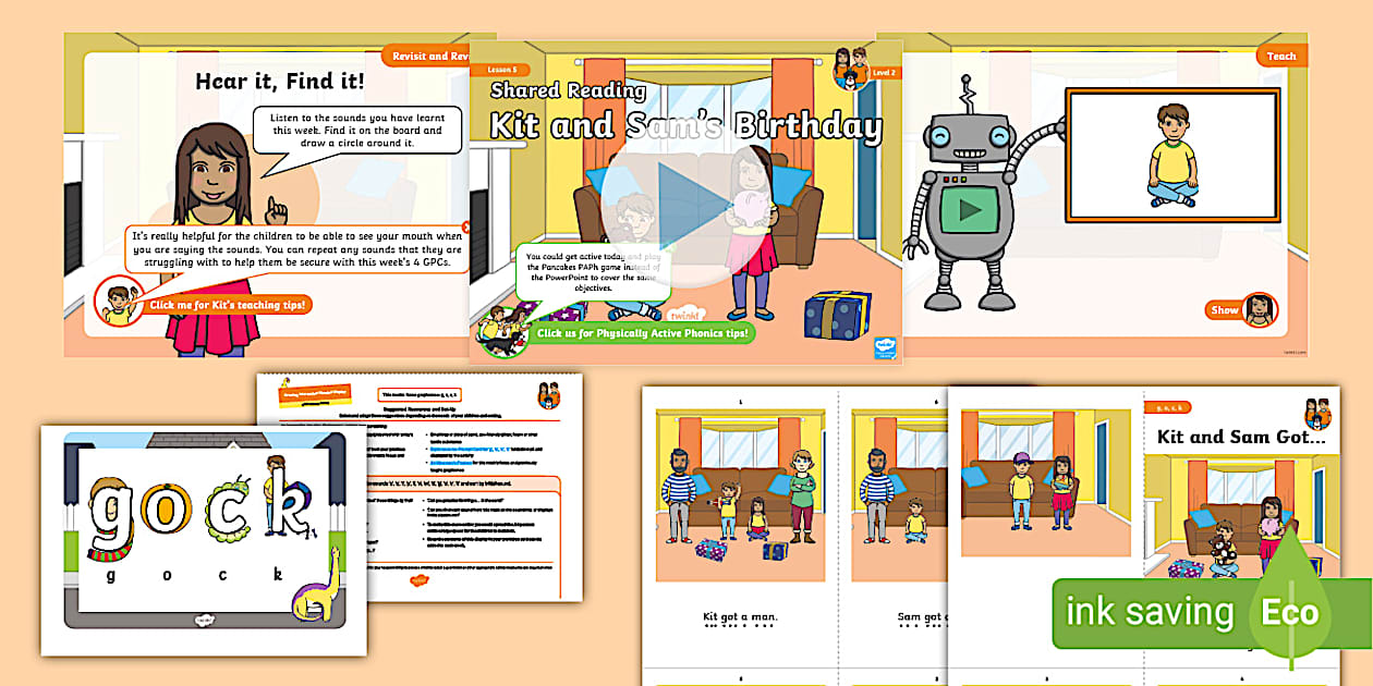 'g, o, c, k' Phoneme Lesson Plan Level / Phase 2 Week 3 Lesson 5