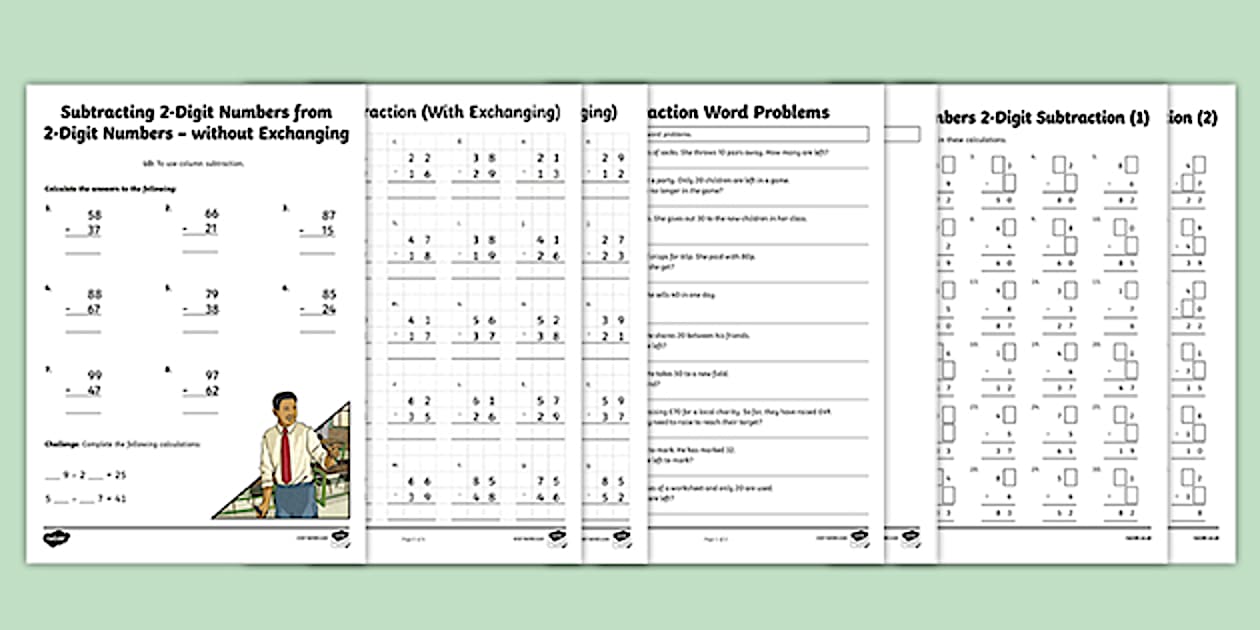 Maths First/Second Class Subtraction Pack 1 (teacher made)