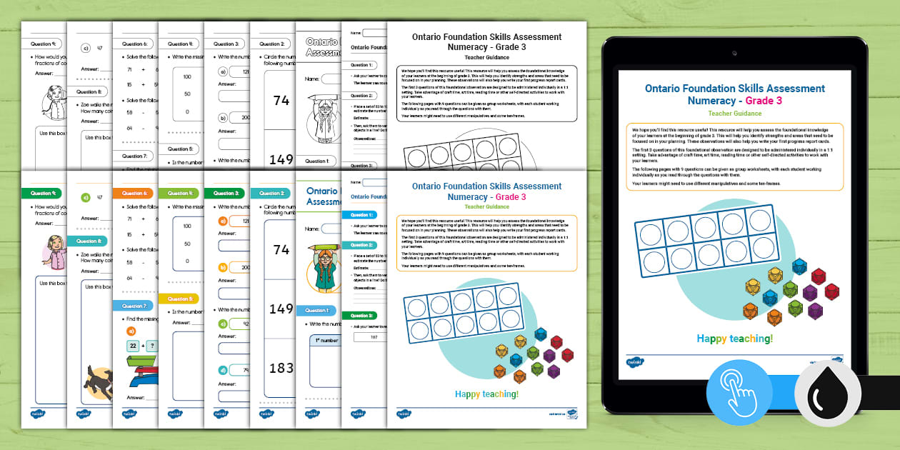 Ontario Foundation Skills Assessment Numeracy Grade 3