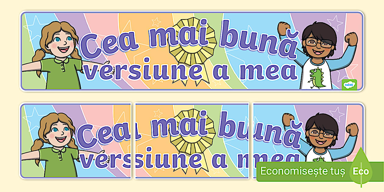 Cea mai bună versiune a mea – Banner - Twinkl