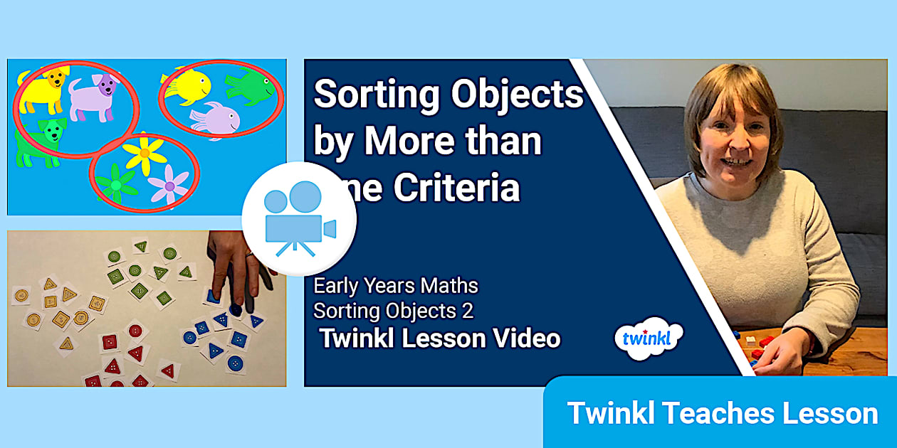 👉 Early Years (Ages 3-5) Maths: Sorting Objects Video Lesson 2