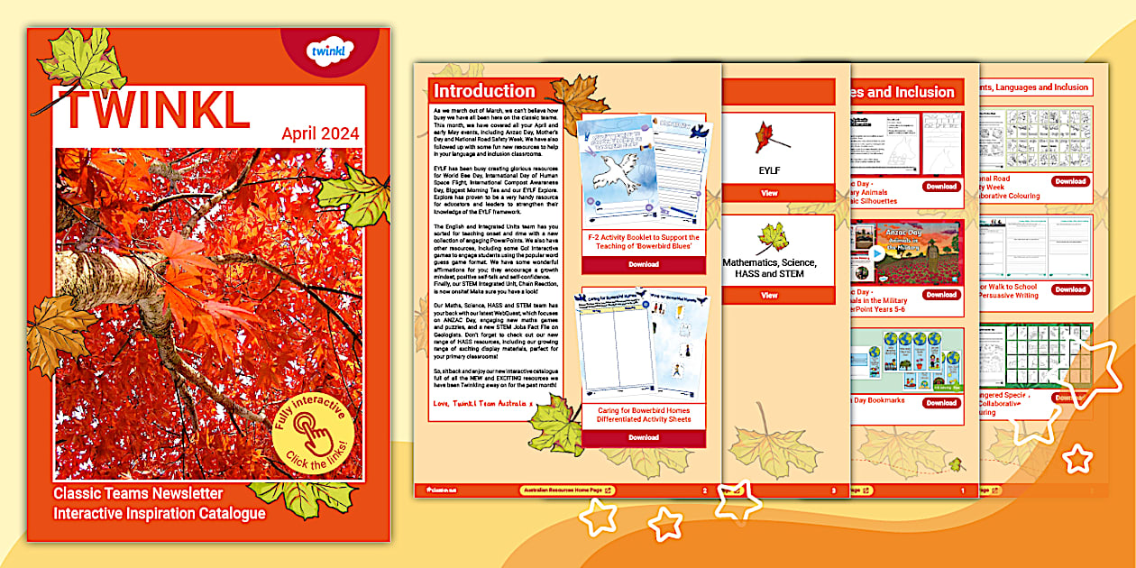 Classic Teams Newsletter Interactive Inspiration Catalogue - April 2024