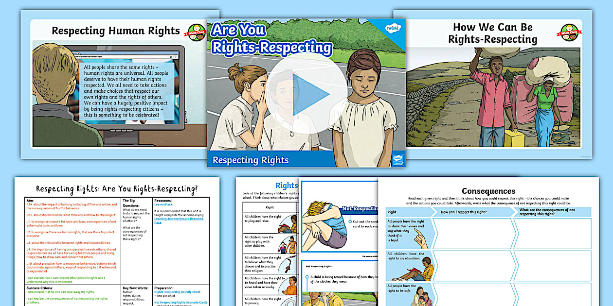 Citizenship UKS2 Respecting Rights Lesson 4: Are You Rights-Respecting ...