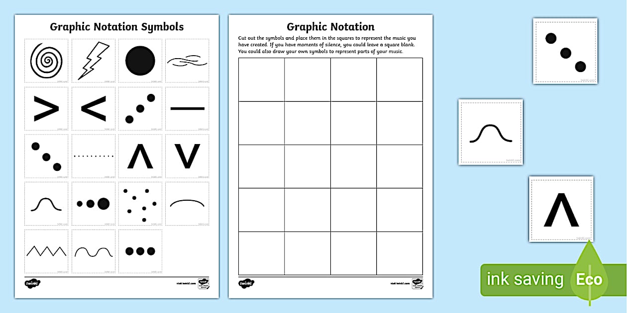 👉 KS1 Graphic Notation Cut and Stick Music Activity
