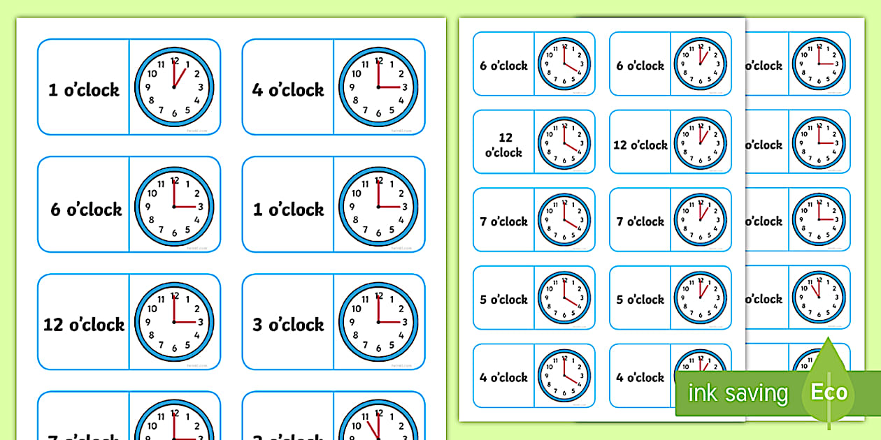 Time Dominoes | Telling the Time Activity | Year 2 | Twinkl