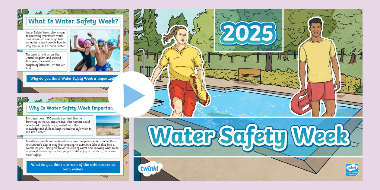 2025 Water Safety Week KS2 PowerPoint - Twinkl