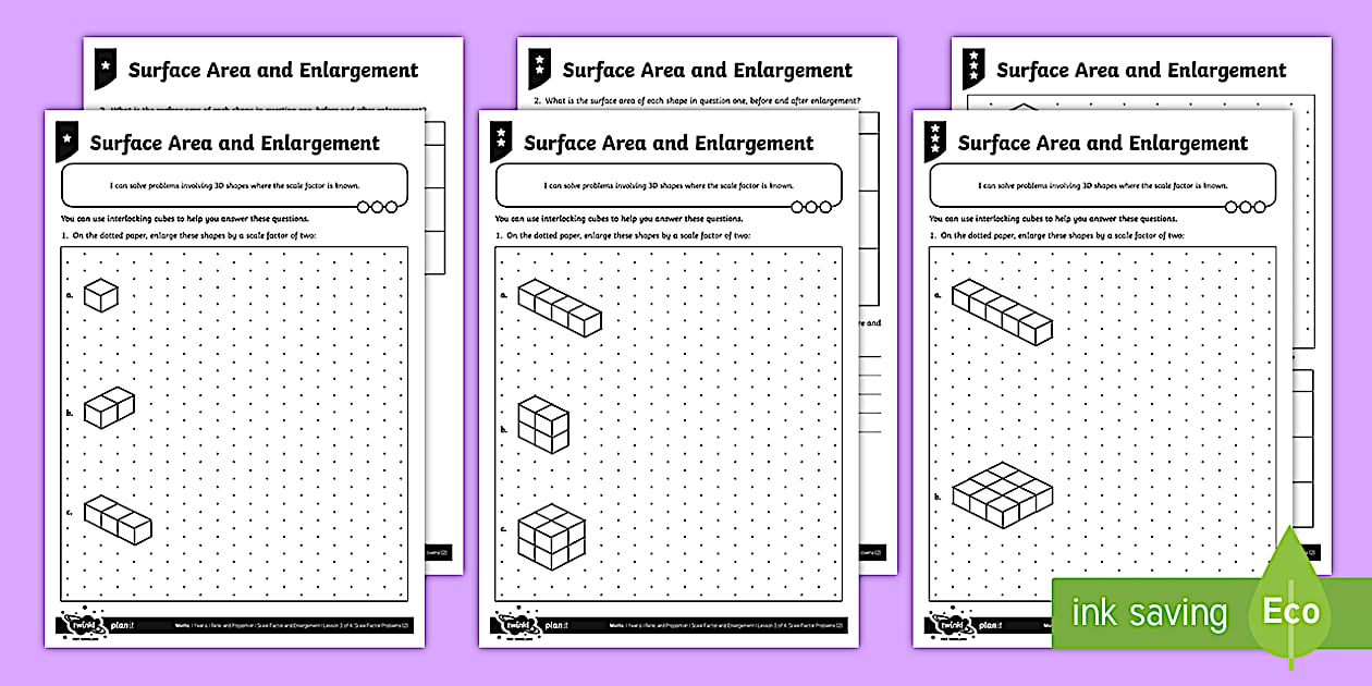 Enlargement Differentiated Worksheets - Primary Resources