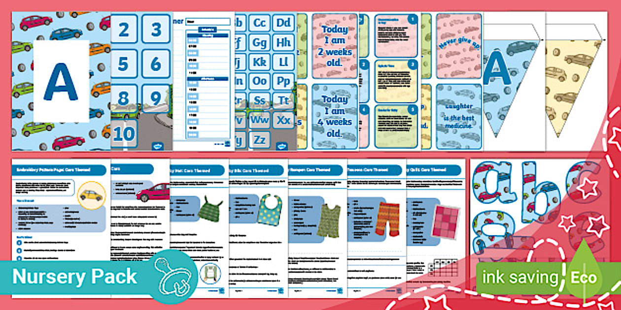 FREE! - Cars Nursery Pack (teacher made) - Twinkl