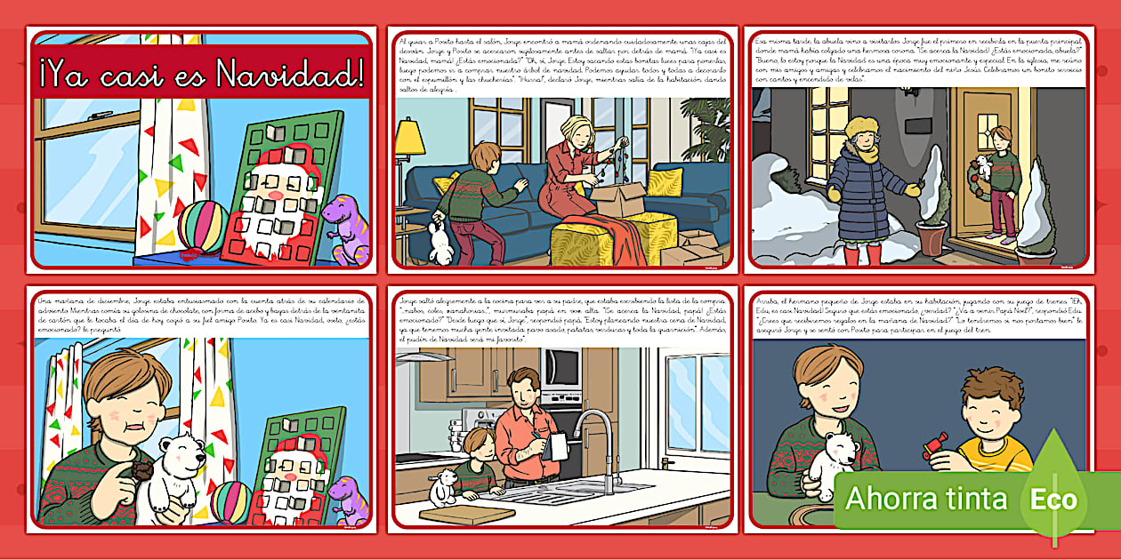 Cuento: ¡Ya casi es Navidad! (Teacher-Made) - Twinkl