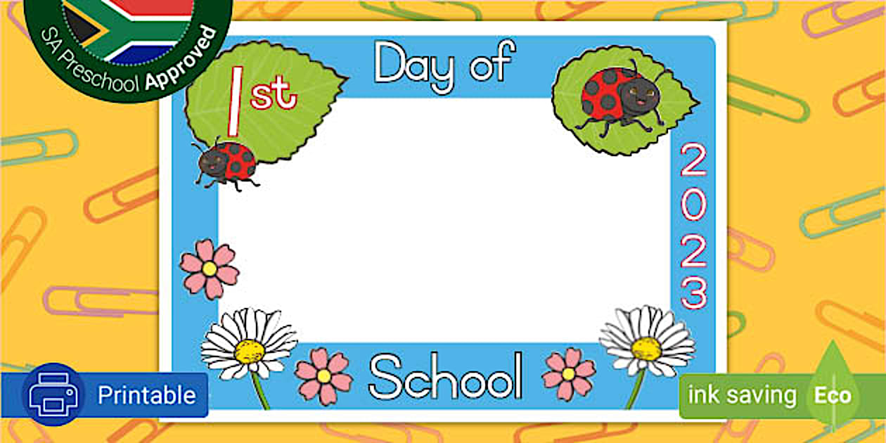 Foundation Phase LS -Certificates: First Day of School Photo