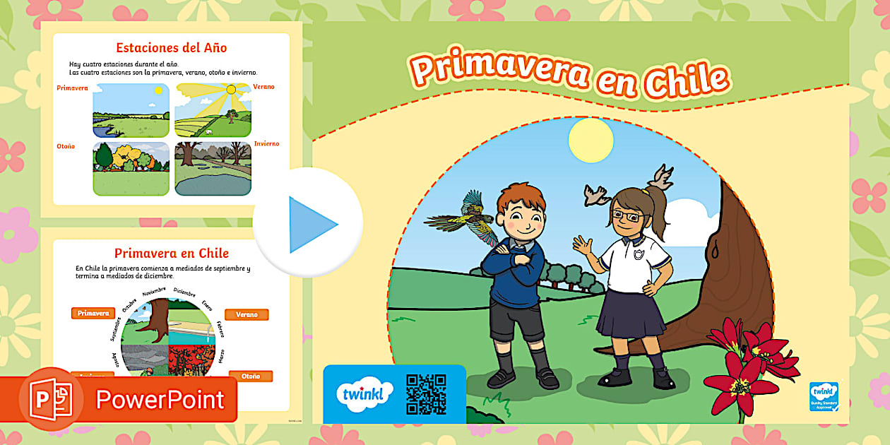 *primavera powerpoint presentacion chile estacion del año