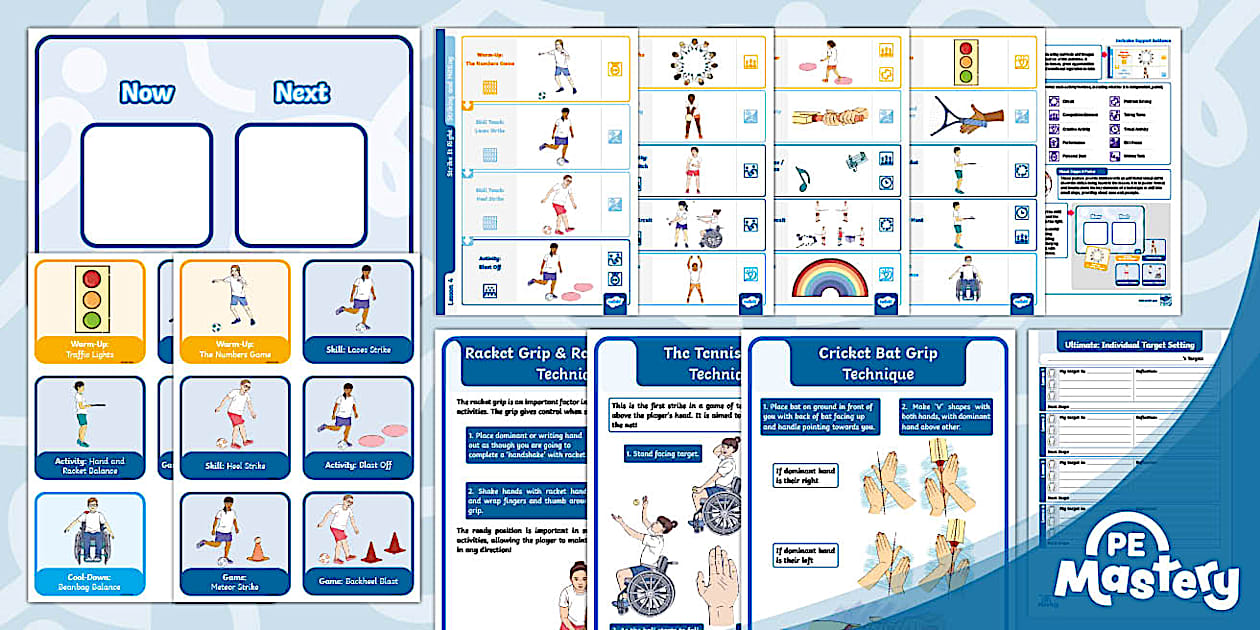 PE Mastery: Year 1 Striking & Hitting Inclusive Support Pack