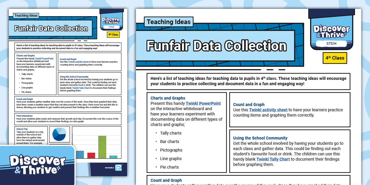 FREE! - Funfair Data Collection Teaching Ideas - Twinkl