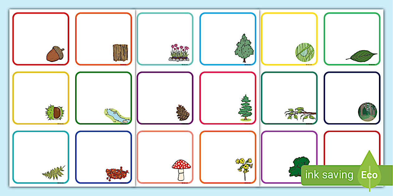 Woodland Peg Labels (Hecho por educadores) - Twinkl