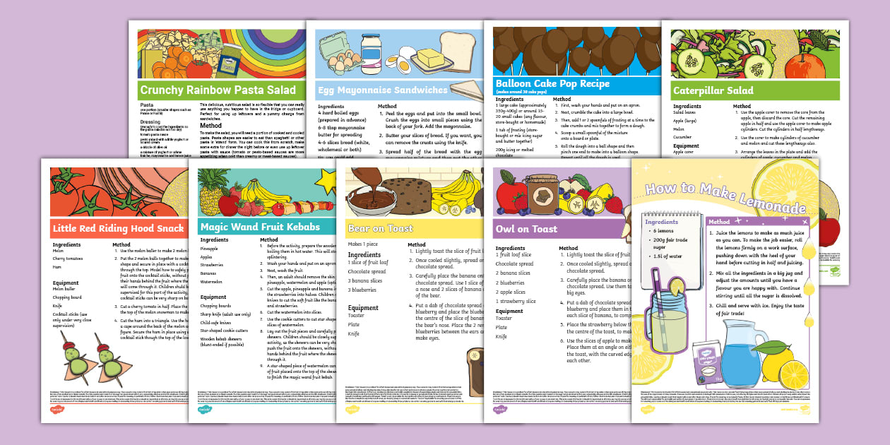 Cooking in the Classroom Without an Oven No-Cook Recipe Pack