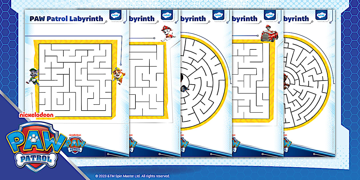 FREE! - PAW Patrol: Labyrinth - Arbeitsblätter - Twinkl