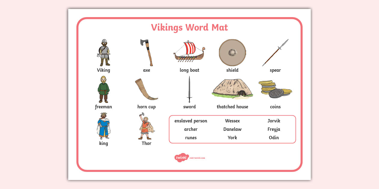 KS2 Viking Language Mat - KS2 Resources (teacher made)
