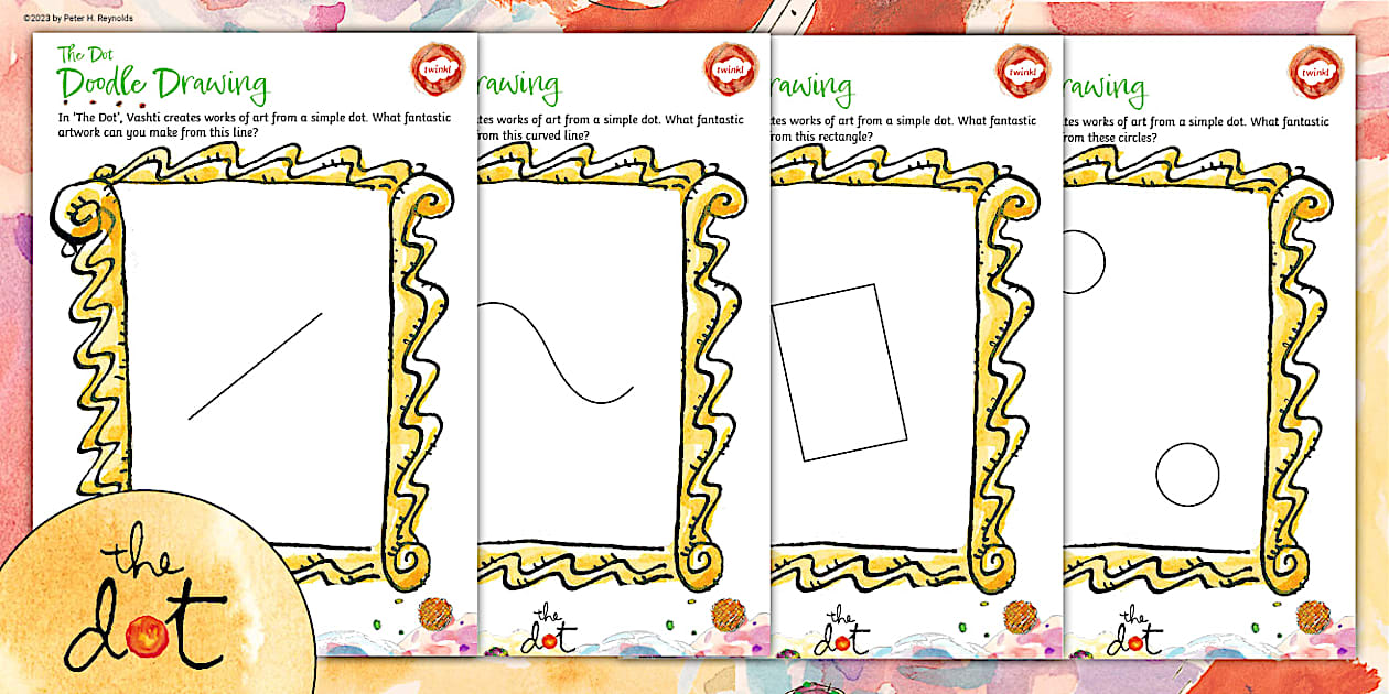 FREE! - 'The Dot' Drawing Activity | Peter H. Reynolds | Twinkl