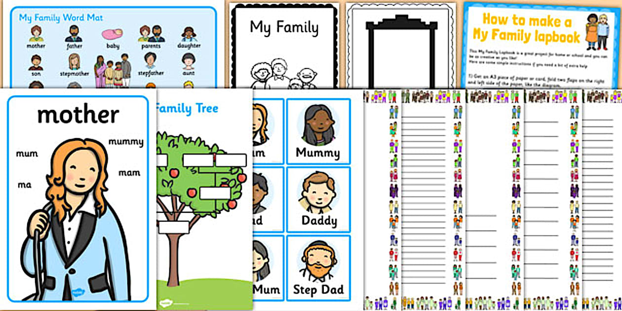 All About Me: My Family Resource Pack (teacher made)