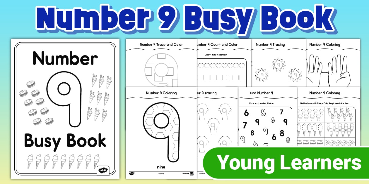 Number 9 Busy Book