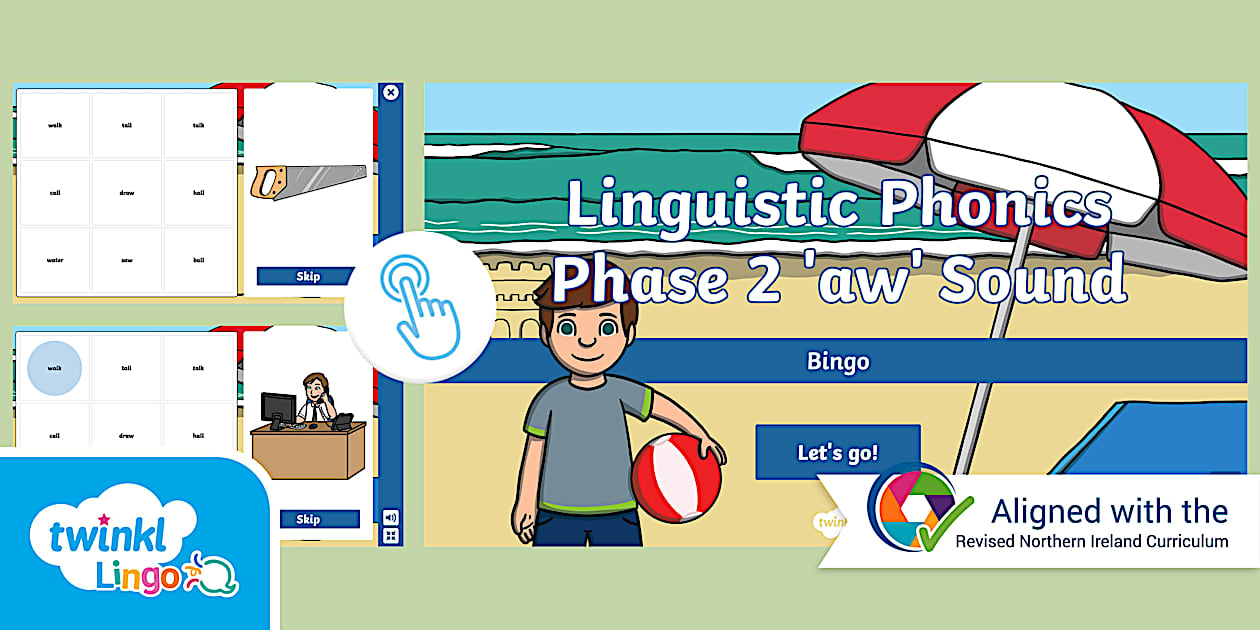 Linguistic Phonics Phase 2 'aw' Sentence Scramble Activity