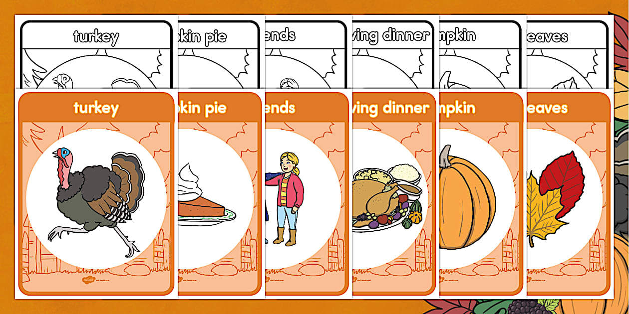 Thanksgiving Vocab Posters | ELA | Twinkl USA - Twinkl