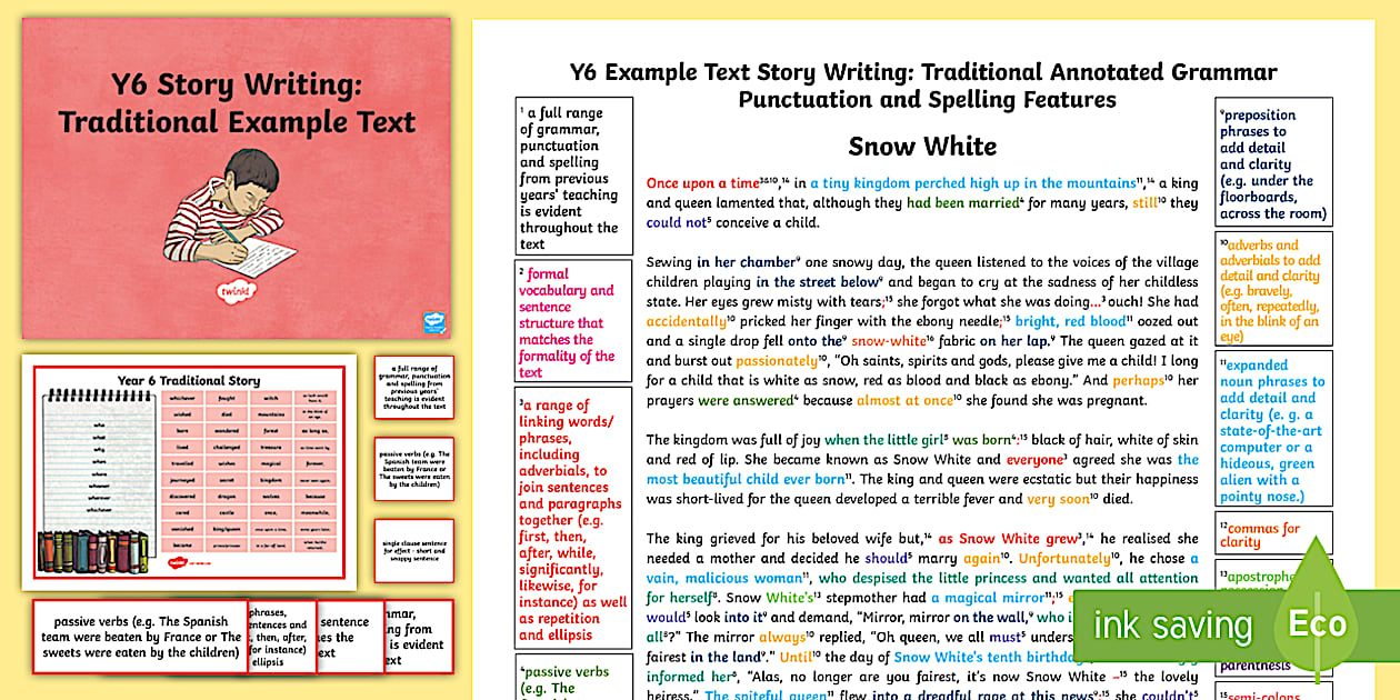 Y6 Story Writing: Traditional Model/Example Text - Twinkl