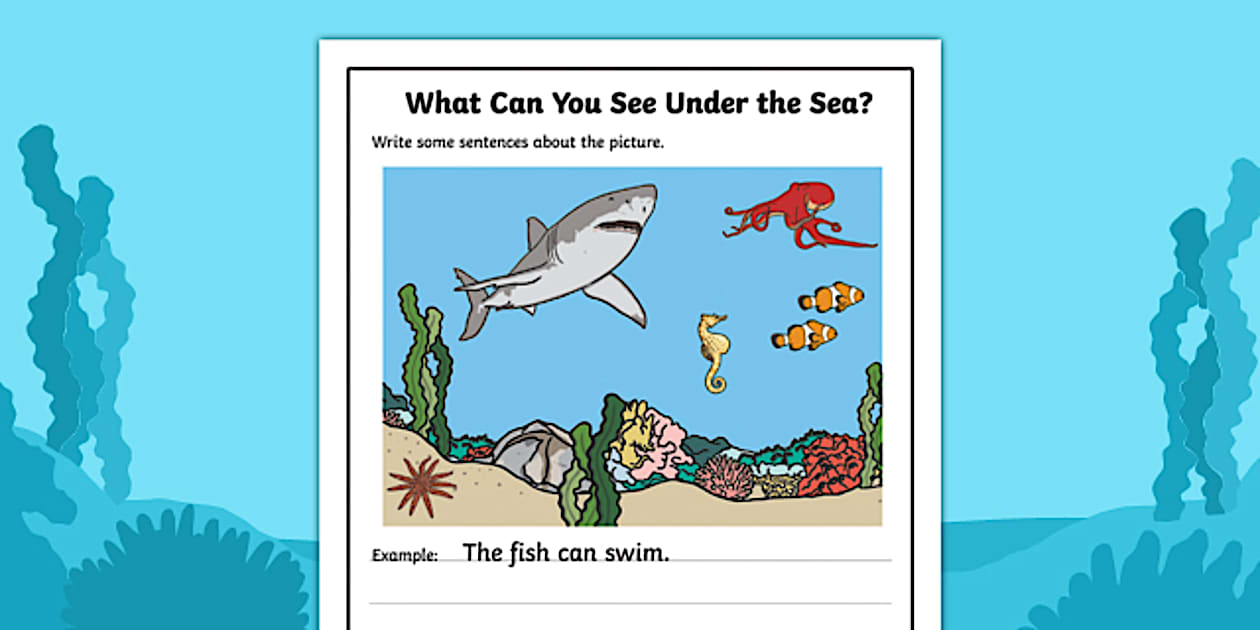 Under the Sea Writing Stimulus Picture - Twinkl