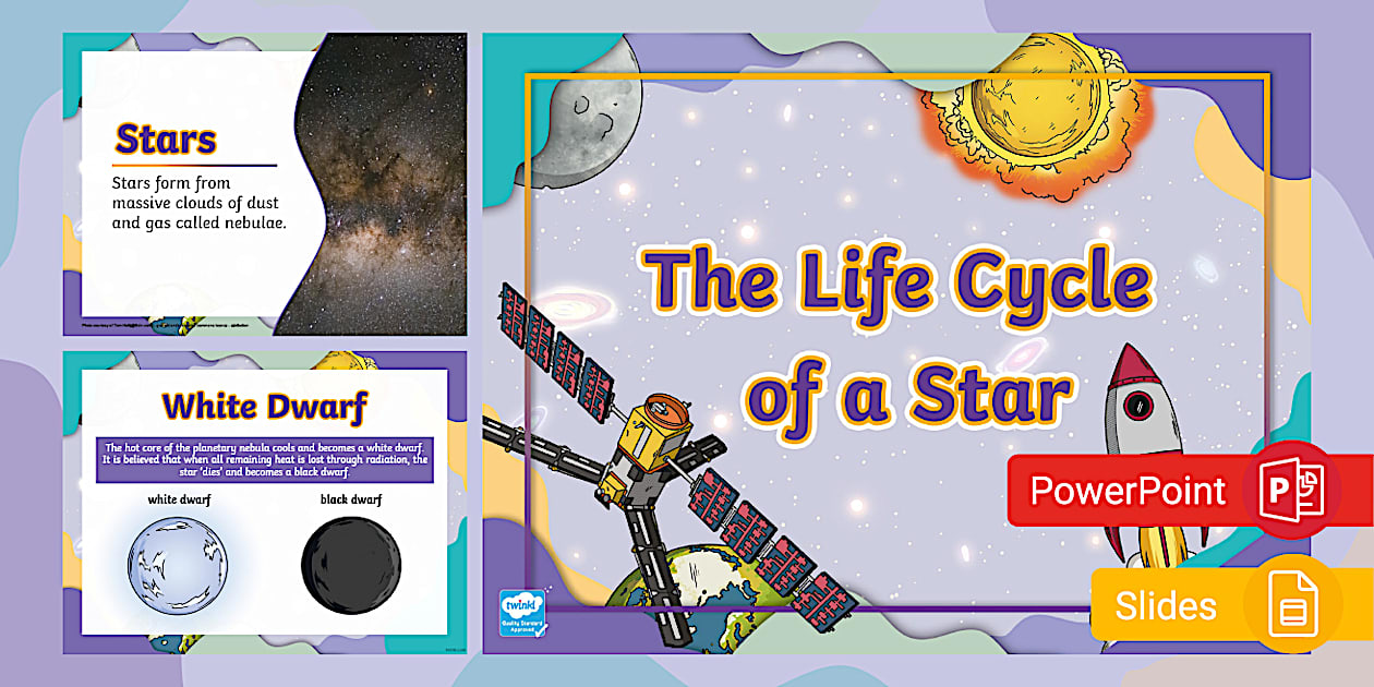 Sixth Grade Life Cycle of a Star PowerPoint & Google Slides
