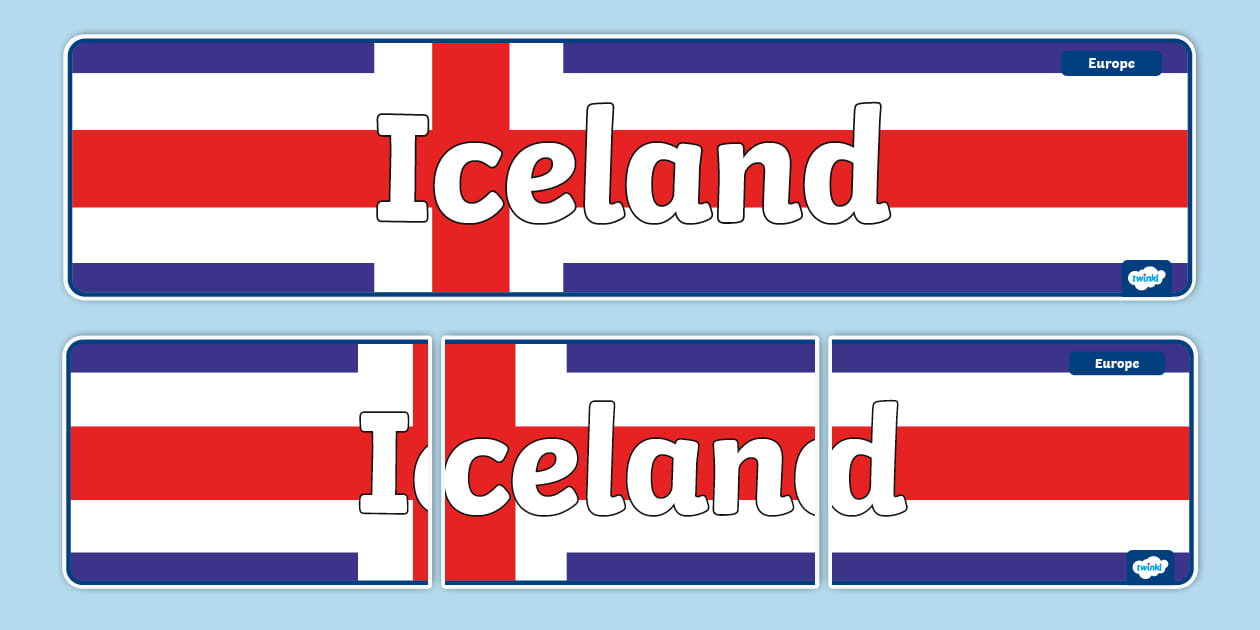 Iceland Display Banner (teacher made) - Twinkl