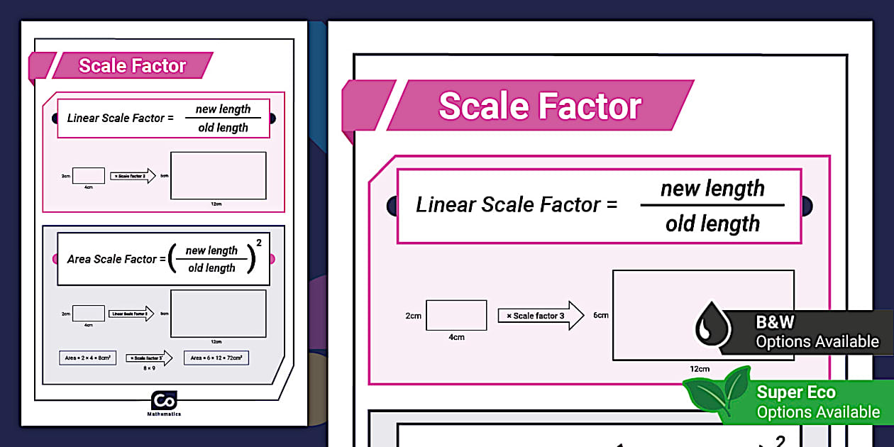 Scale Factor Display Poster (teacher made) - Twinkl