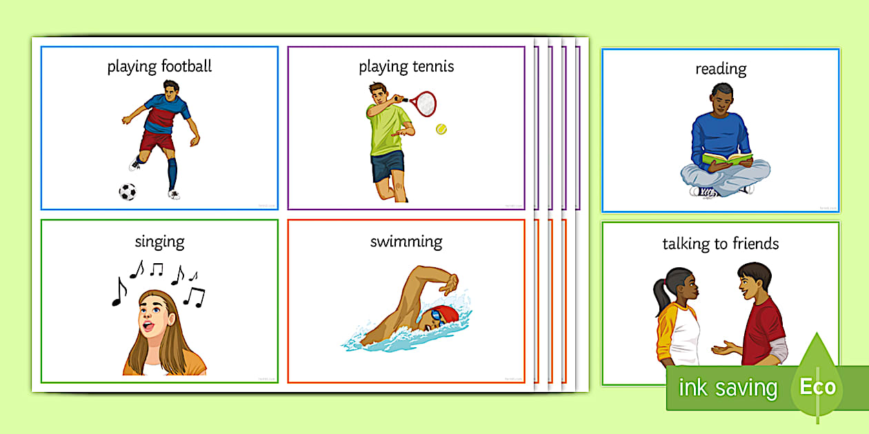 Downloadable Hobbies Flashcards PDF | Teaching Resources