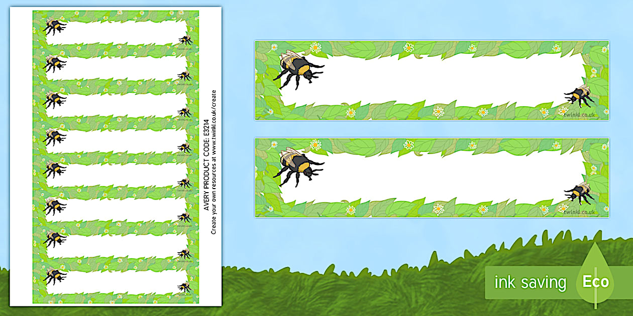 Minibeast Editable Gratnells Tray Labels
