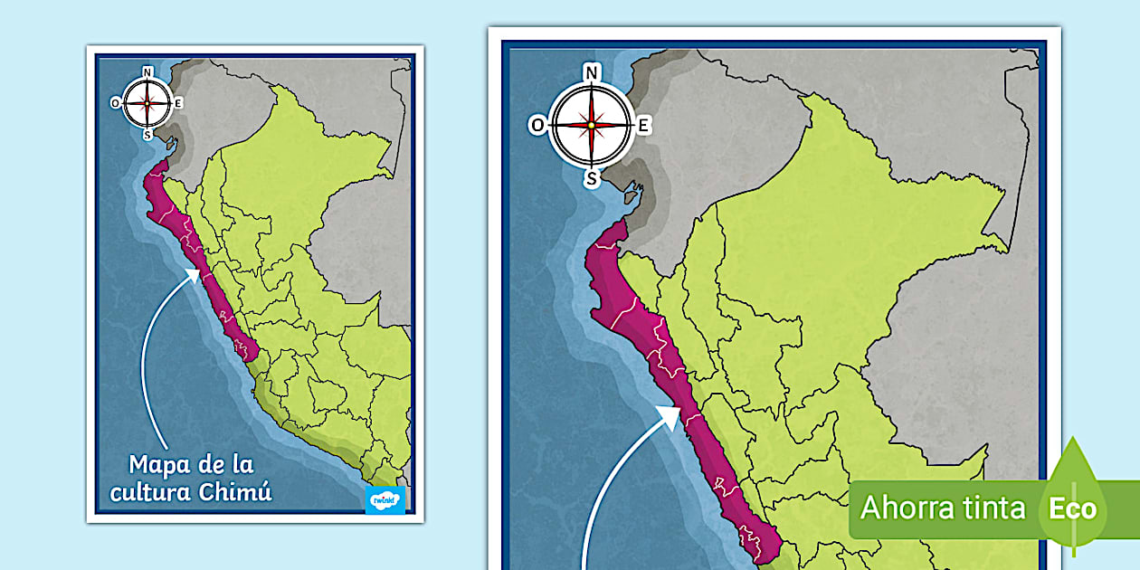 Mapa de la cultura Chimú | Twinkl Perú (Lehrer gemacht)