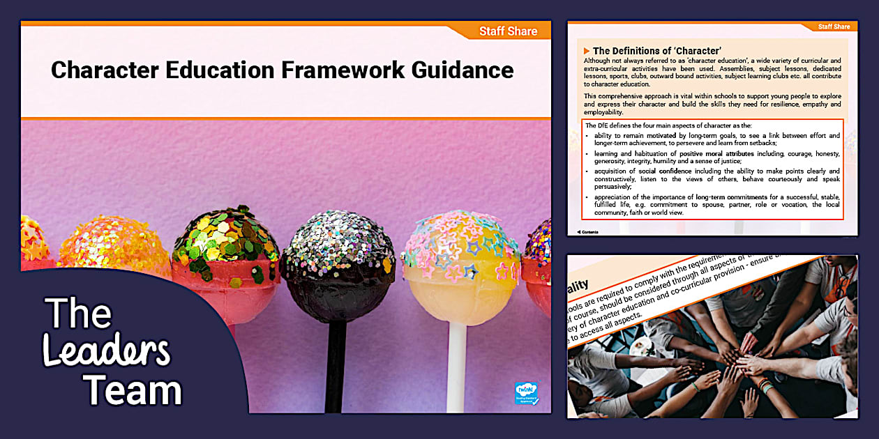 Character Education Framework - Staff Share - Twinkl