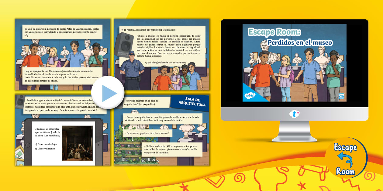 Escape Room: Perdidos en el museo (teacher made) - Twinkl