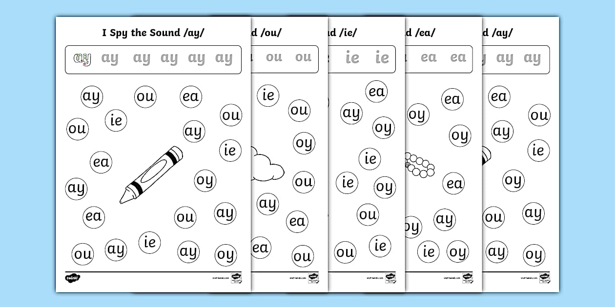 I Spy: Recognise and Name Phase 5 Sounds Activity Pack