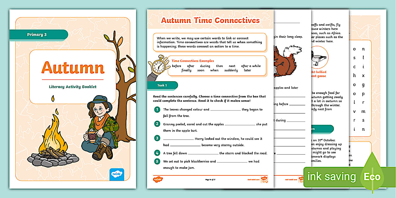Autumn Literacy Activity Booklet Primary 3