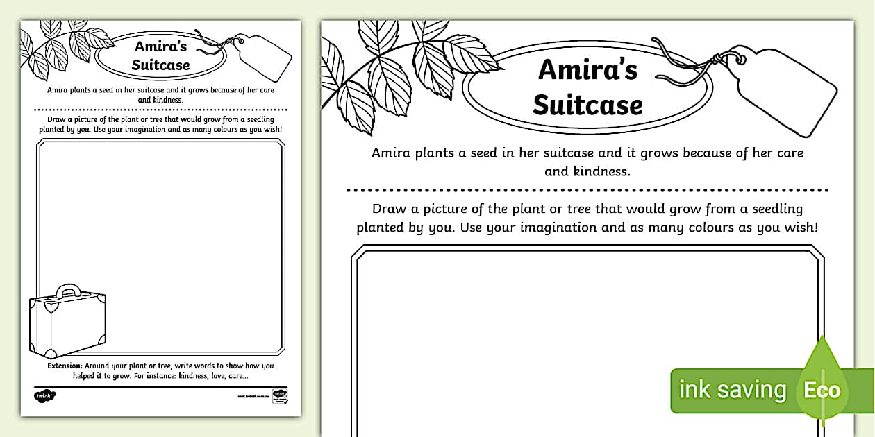 Drawing Activity to Support the Teaching of Amira's Suitcase