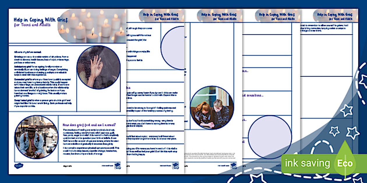 Help in Coping With Grief for Teenagers and Adults - Twinkl