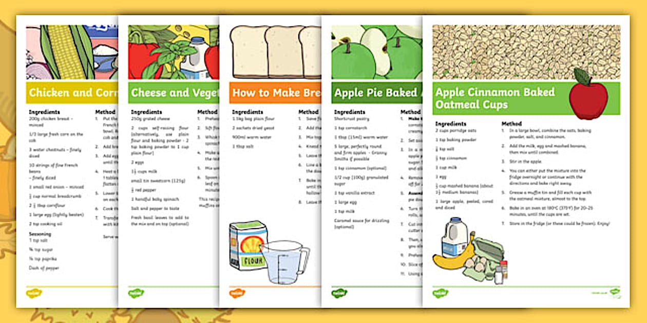 Harvest Recipes Resource Pack (teacher made) - Twinkl
