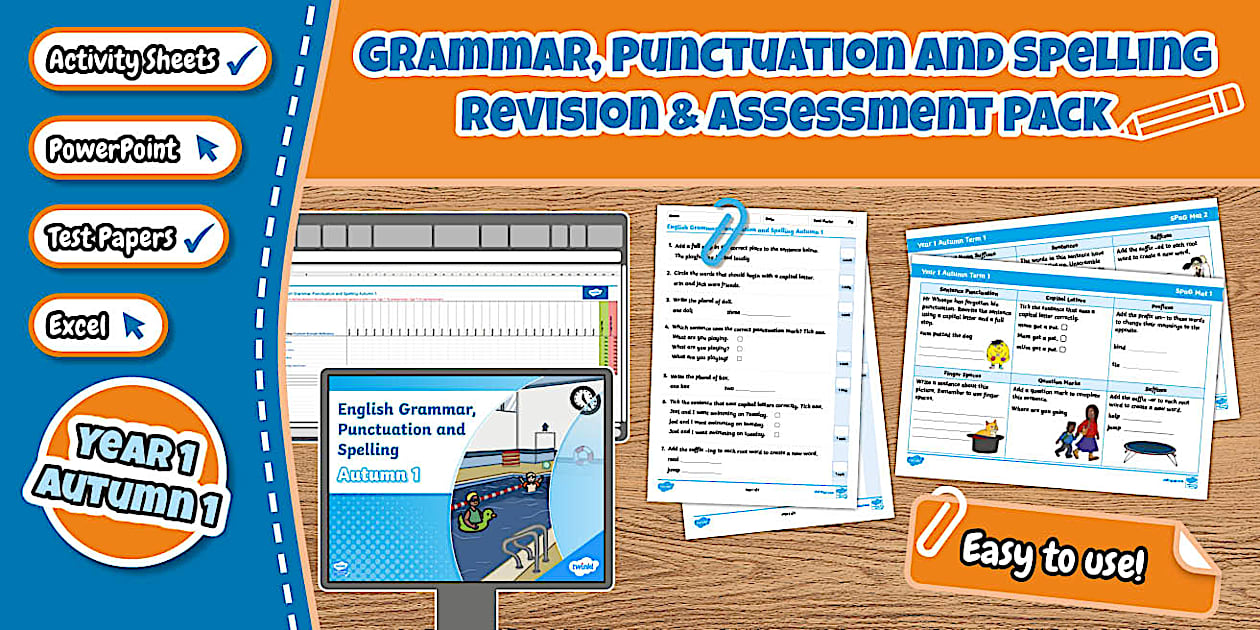 Year 1 Autumn 1 Grammar, Punctuation and Spelling Pack